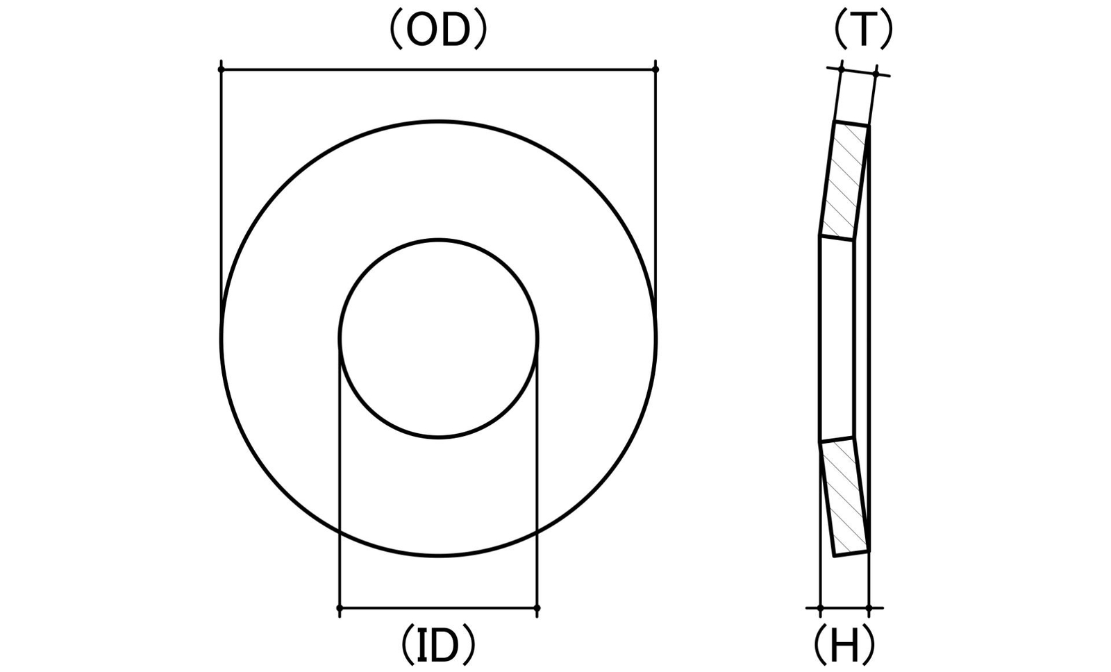 Qty 10 Schnorr HDS Load Washer M22 (7/8") x 49mm x 5.5mm Zinc High ...
