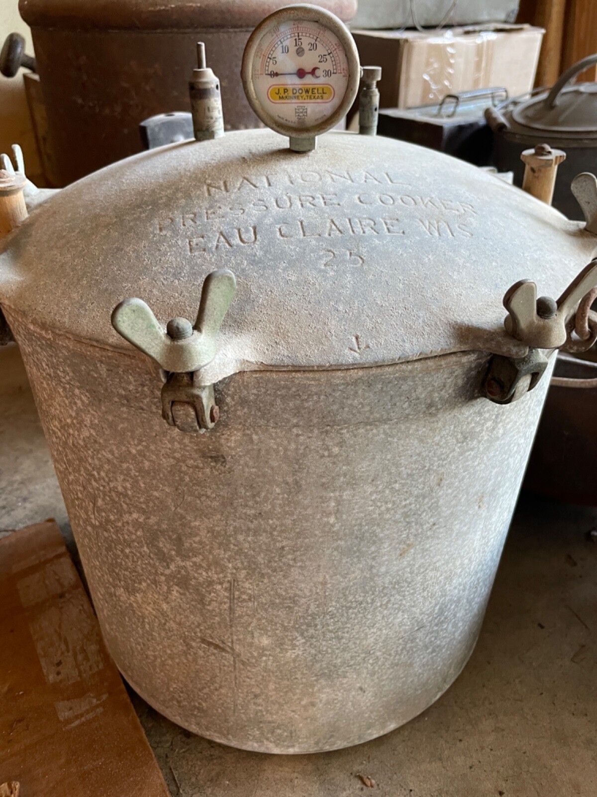 Antique National 25 qPressure Cooker Eau Claire Wis. 25Qt Pressure ...