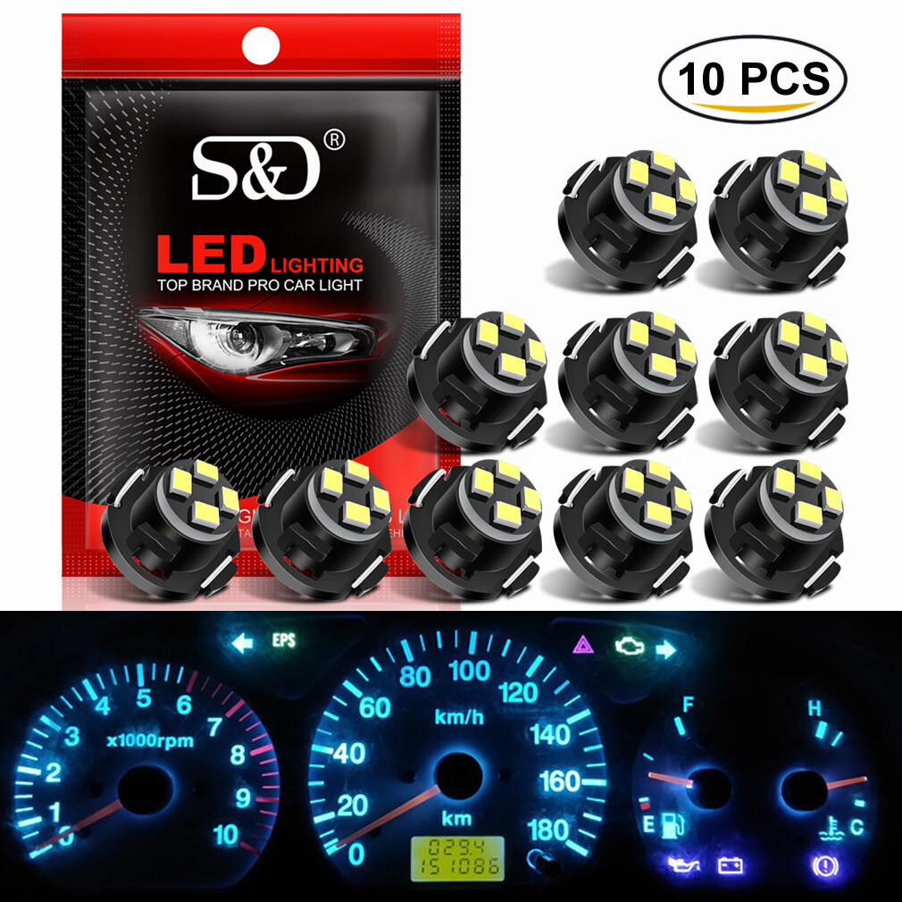 10X T3 T4.2 T4.7 LED Light Bulb Car Interior Instrument Dashboard ...