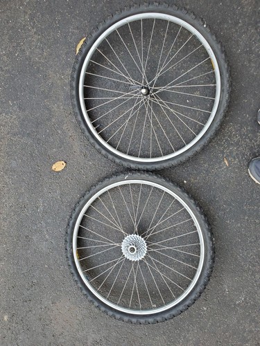 Vintage Matrix Singletrack Pro MTB Bike Rims 8 speed 26" Deore hubs | eBay