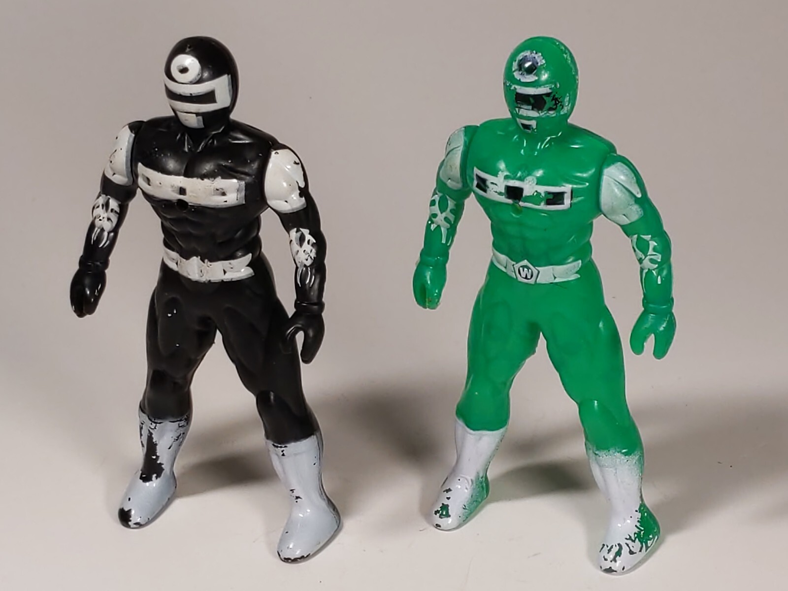 Lot of 2 Power Rangers Action Figure KO Knockoff Bootleg 5" Tall Black ...