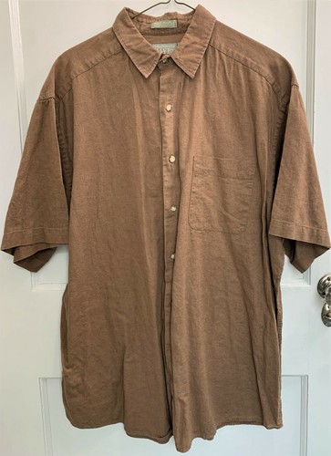 MEN’S S/S LINEN AND COTTON CHRISTOPHER HAYES SHIRT, SIZE L. | eBay