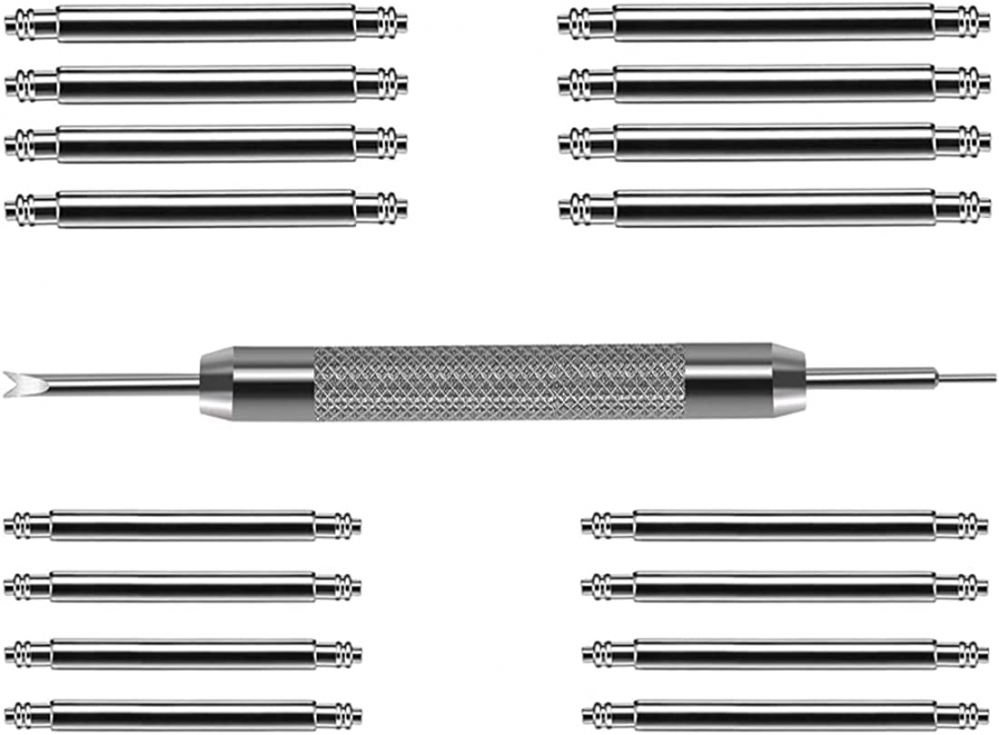 Watch Band Pins Replacement Kit, Heavy Duty Stainless Steel Spring 22mm ...