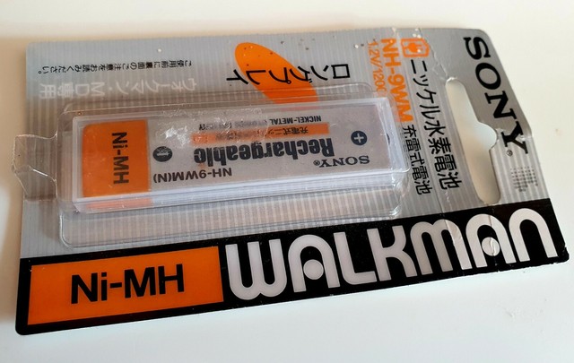 Sony NH-9WM(N) rechargeable Gumstick Battery 1200mAh discman walkman ...