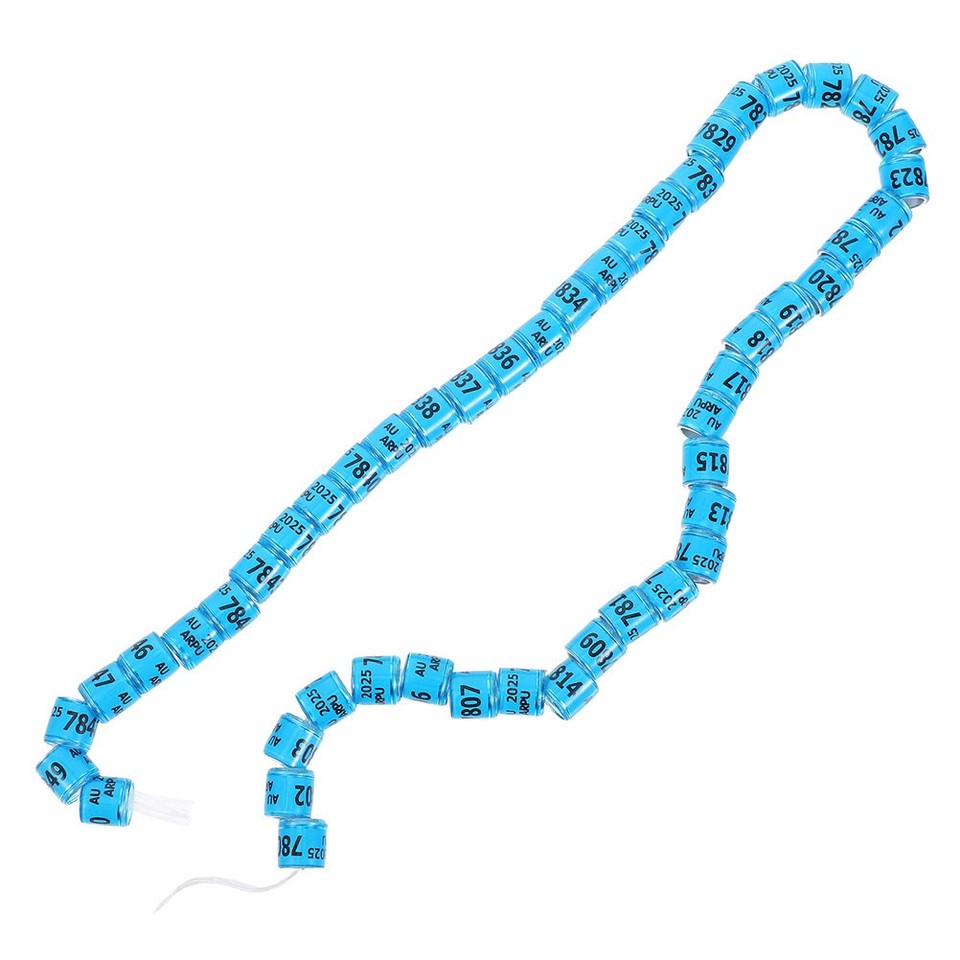 100 Pcs Bird Identification Leg Bands Birds Tags Chicken Poultry Rings ...