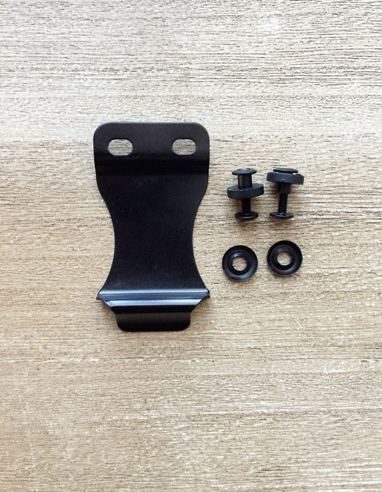 Metal Belt Clip Black Fits Belts up to 1.5"with Hardware Kydex Knife ...