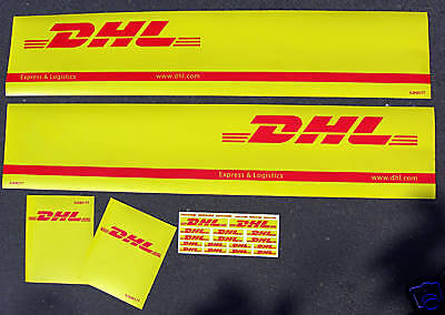 14th scale Truck Reefer Box trailer stickers decals DHL fits Tamiya ...