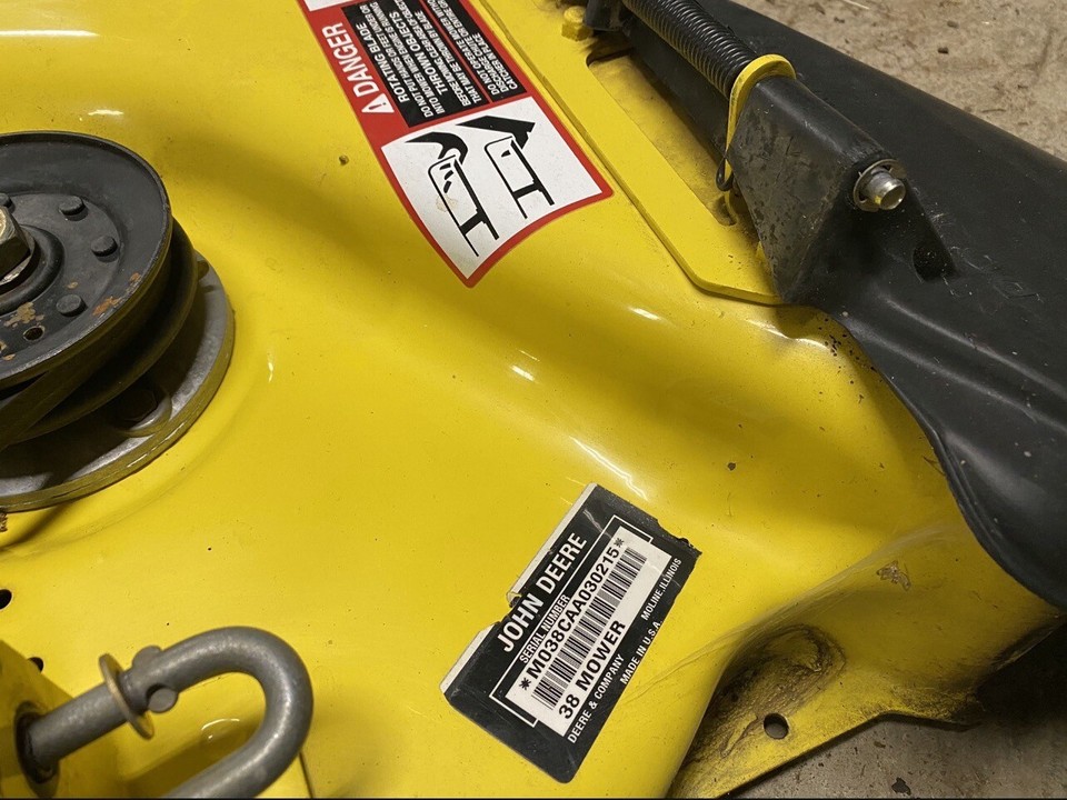 JOHN DEERE 38 MOWER DECK LX172 Lx173 Lx176 Lx178 Lx188 LX255 LX266 ...