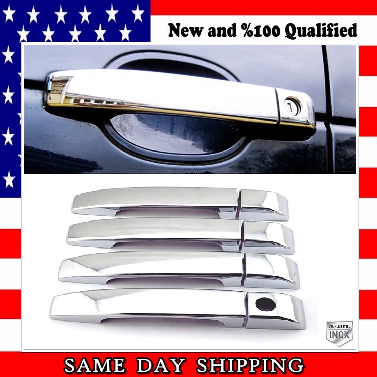 2003-2012 Range Rover L322 4 door Stainless Chrome Door Handle Cover ...