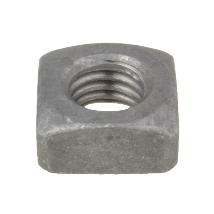 Qty 200 Square Chamfered Nut M10 (10mm) Metric Coarse Galvanised Class ...