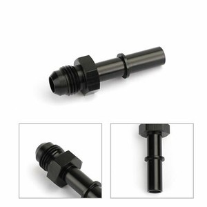 -6AN AN6 Fuel Adapter Fitting to 3/8 GM Quick Connect Male LS EFI BLACK ...
