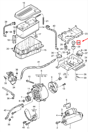 PORSCHE PANAMERA 970 Starterrelais 95561502700 NEUES ECHTES | eBay.de