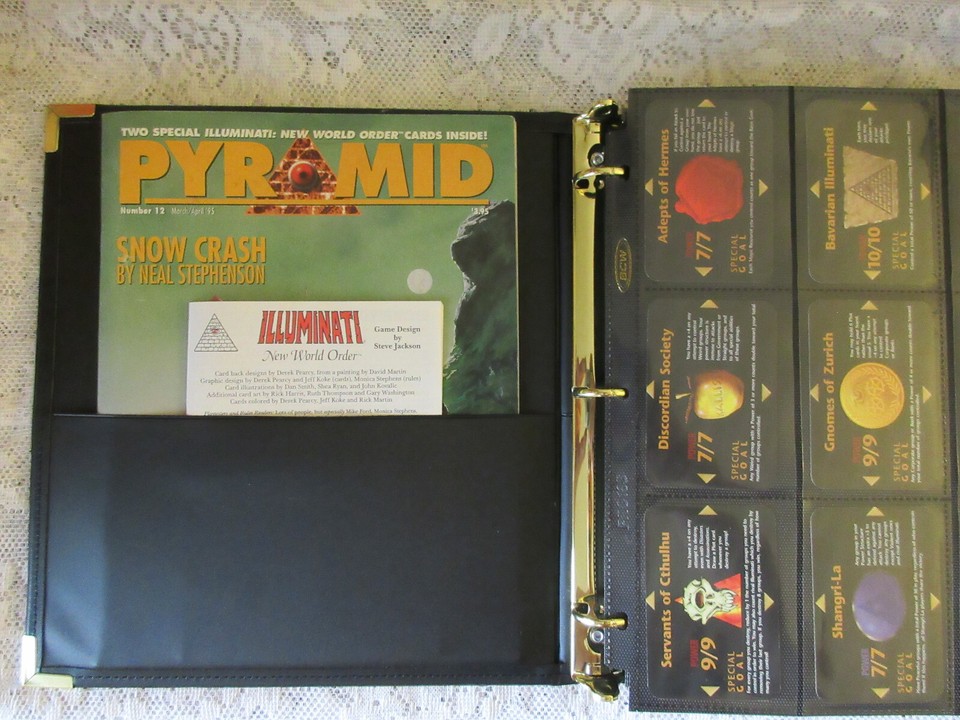 LIMITED 1st 1994 COMPLETE 412 SET Illuminati INWO Card Game New World ...