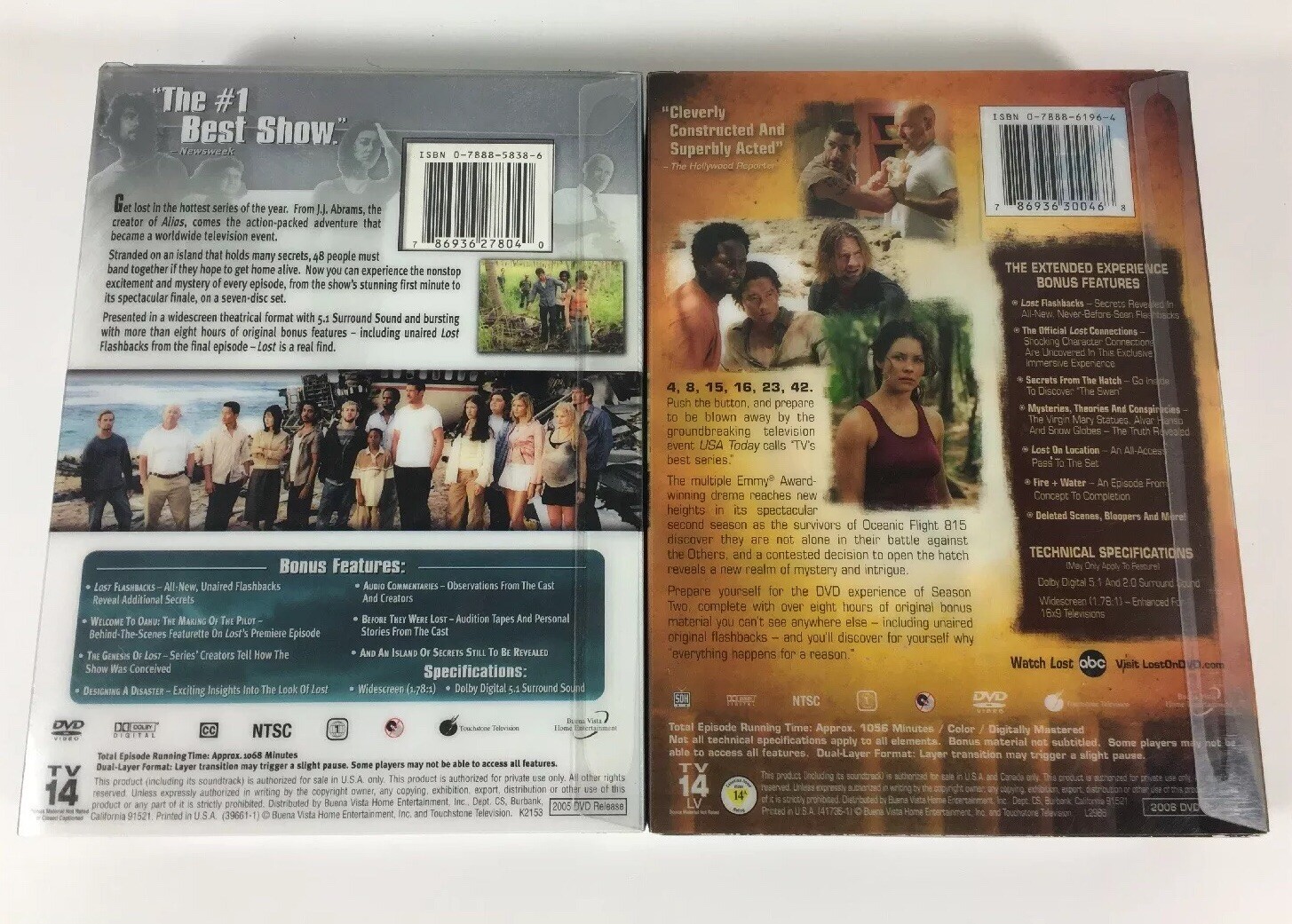 LOST DVD First & Second Seasons Bulk Lot 14 Discs [BIN B1] 786936278040 ...