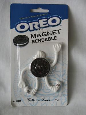 Vintage Nabisco Oreo Cookie Bendable Magnet 1998 Anthropomorphic 3” New ...