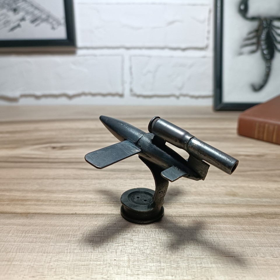 Trench Art WW2 Brass German V1 Flying Bomb Model Original Bullets ...