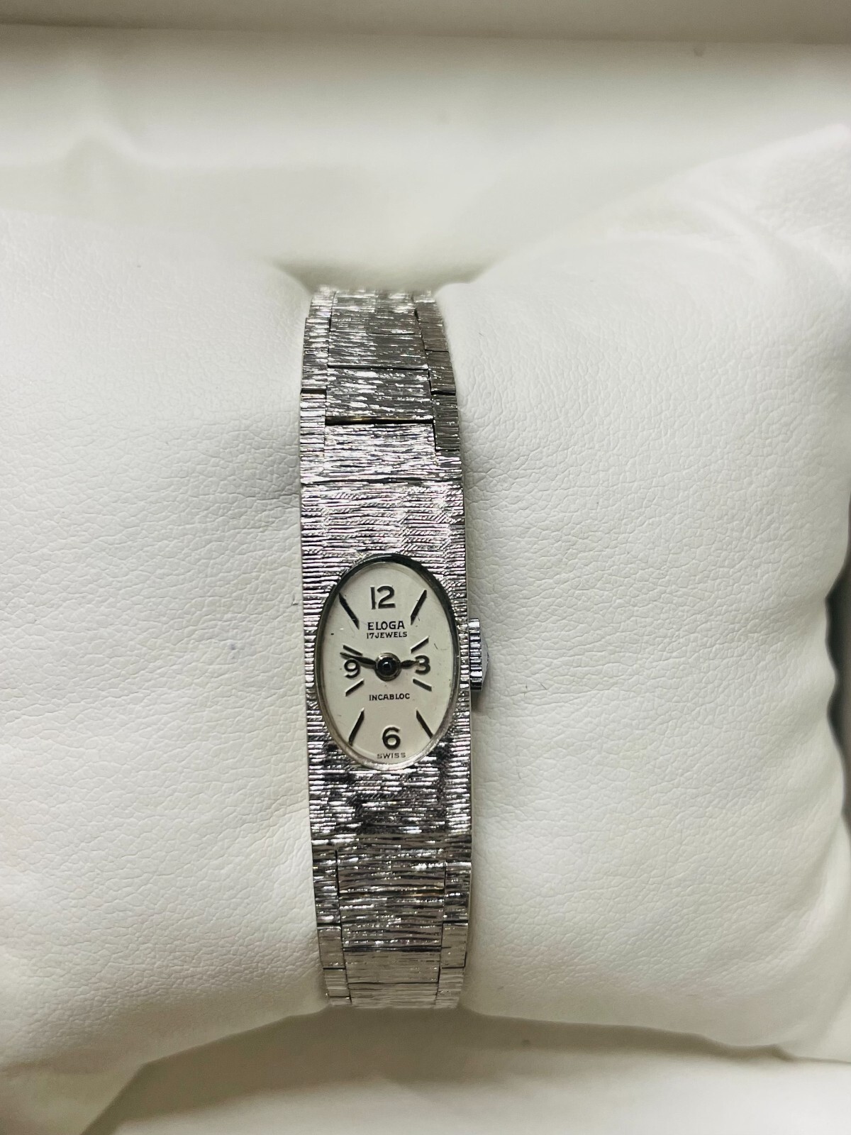 ELOGA ANTIQUE VINTAGE 17 JEWELS LADIES SOLID WHITE GOLD WATCH - $15K ...