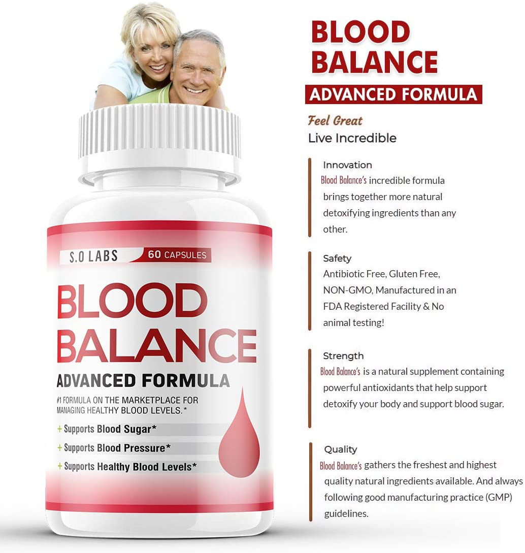 (6 Pack) Blood Balance Advanced Formula Pills, Blood Balance Advance ...