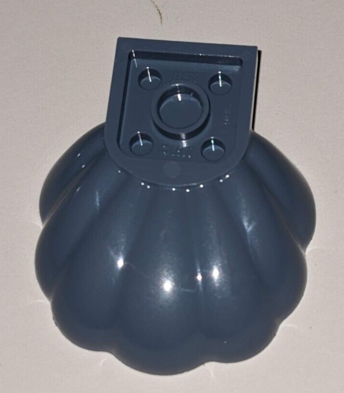 Lego Sand Blue Clam Scallop Sea Shell W/ 4 Studs Ocean Piece Part ...