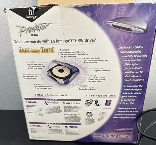 IOMEGA Internal EIDE CD-RW Drive 16x Record 10x Rewrite 40x Read 32 Rip ...