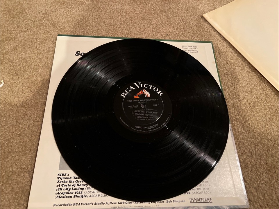 33 LP Vinyl Record, The Frivolous Five, Sour Cream & Other Delights ...