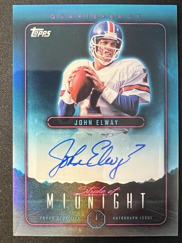 2024 Topps Midnight John Elway Stroke of Midnight Auto #SMA-JE Denver ...