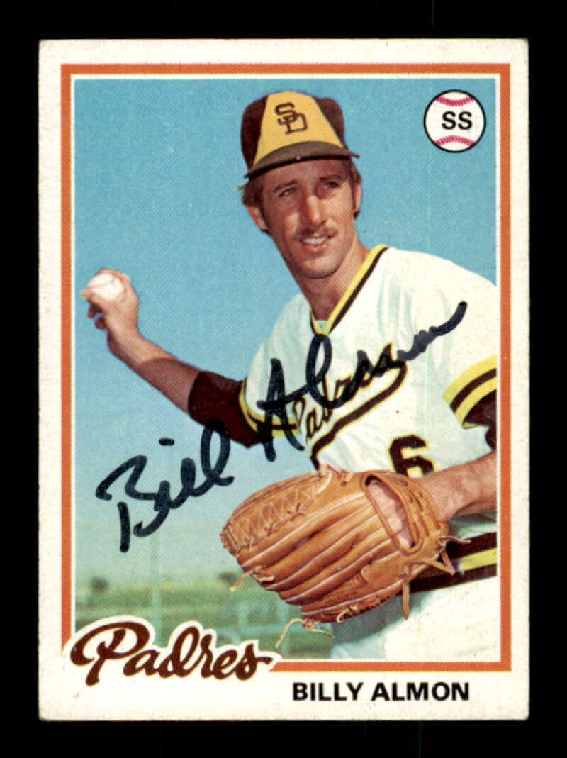 1978 Topps #392 Bill Almon AUTOGRAPHED!!! Padres 235370 | eBay