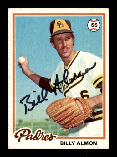 1978 Topps #392 Bill Almon AUTOGRAPHED!!! Padres 235370 | eBay