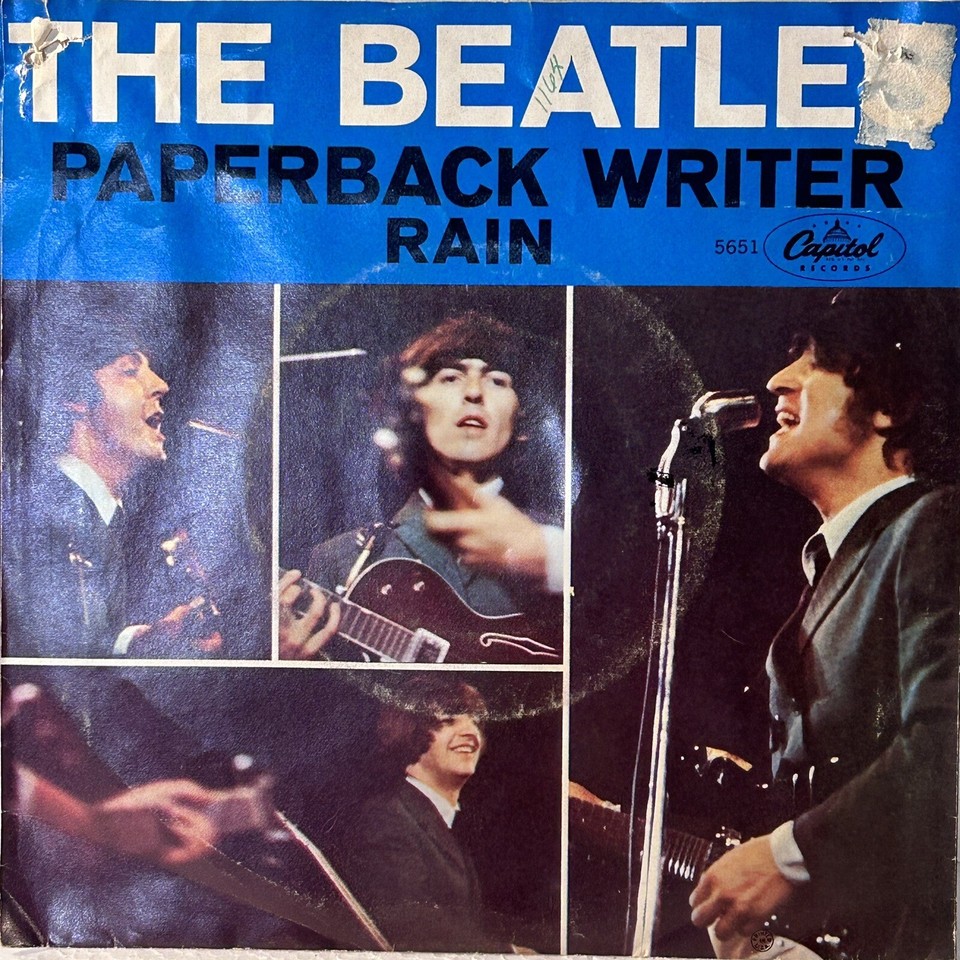 Beatles Paperback Writer / Rain 1966 7” VG VG+ | eBay