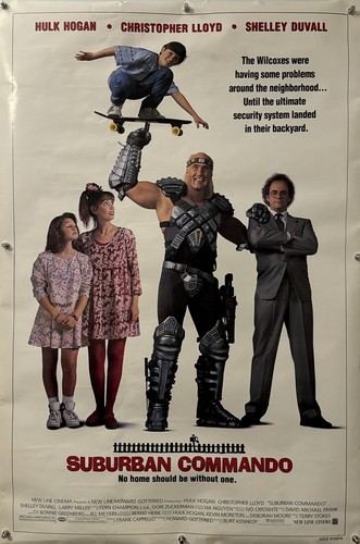 SUBURBAN COMMANDO Original One Sheet Movie Poster - 1991 - Hulk Hogan ...