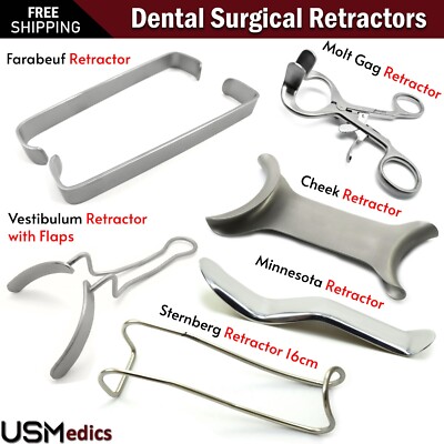 Surgical Dental Cheek & Lip Orthodontic Mouth Opener Retractors Oral ...