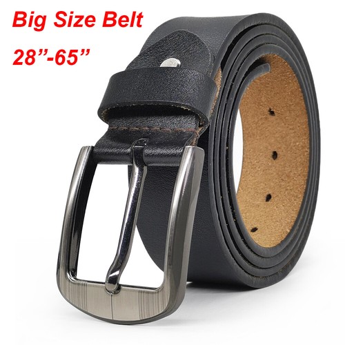 New Large Size Mens Casual Belts Comfortable Soft Leather Belt for ...