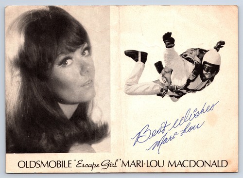 Vintage Postcard Oldsmobile Escape Odyssey Movie Mari-Lou MacDonald Sky ...