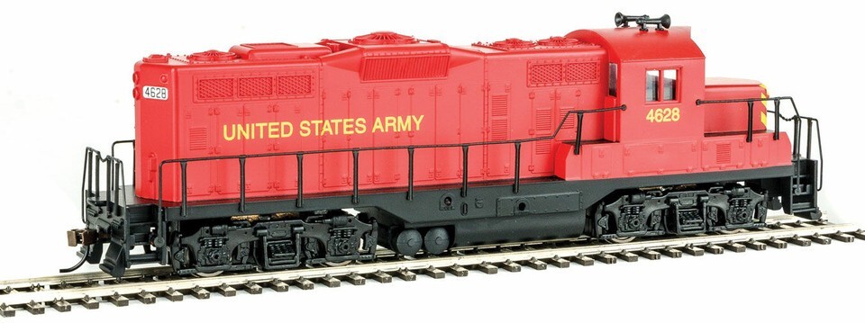 Walthers HO Scale ~ EMD GP9M ~ Standard DC ~ United States Army #4628 ...
