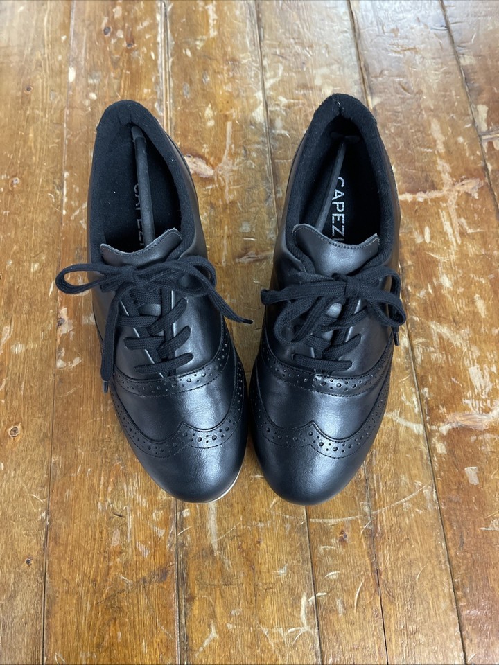 Capezio 960 Roxy Tap Women's Size Tap Shoes Black Leather | eBay