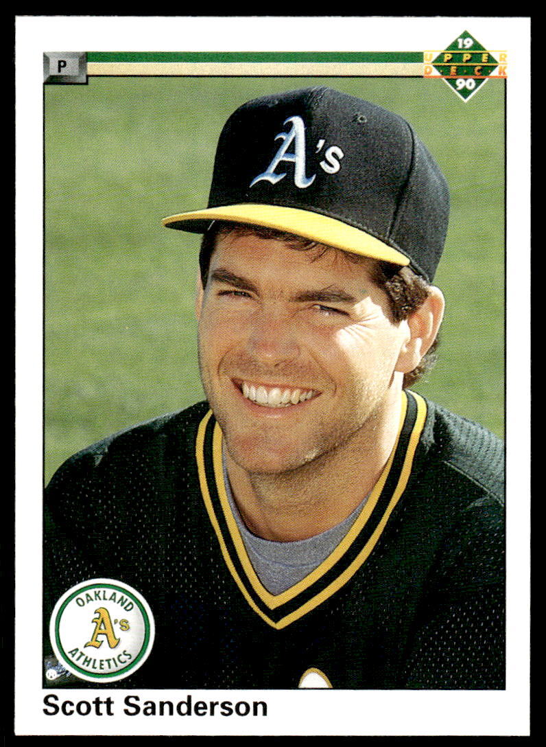 1990 Upper Deck 739 Scott Sanderson Oakland Athletics Baseball Card | eBay