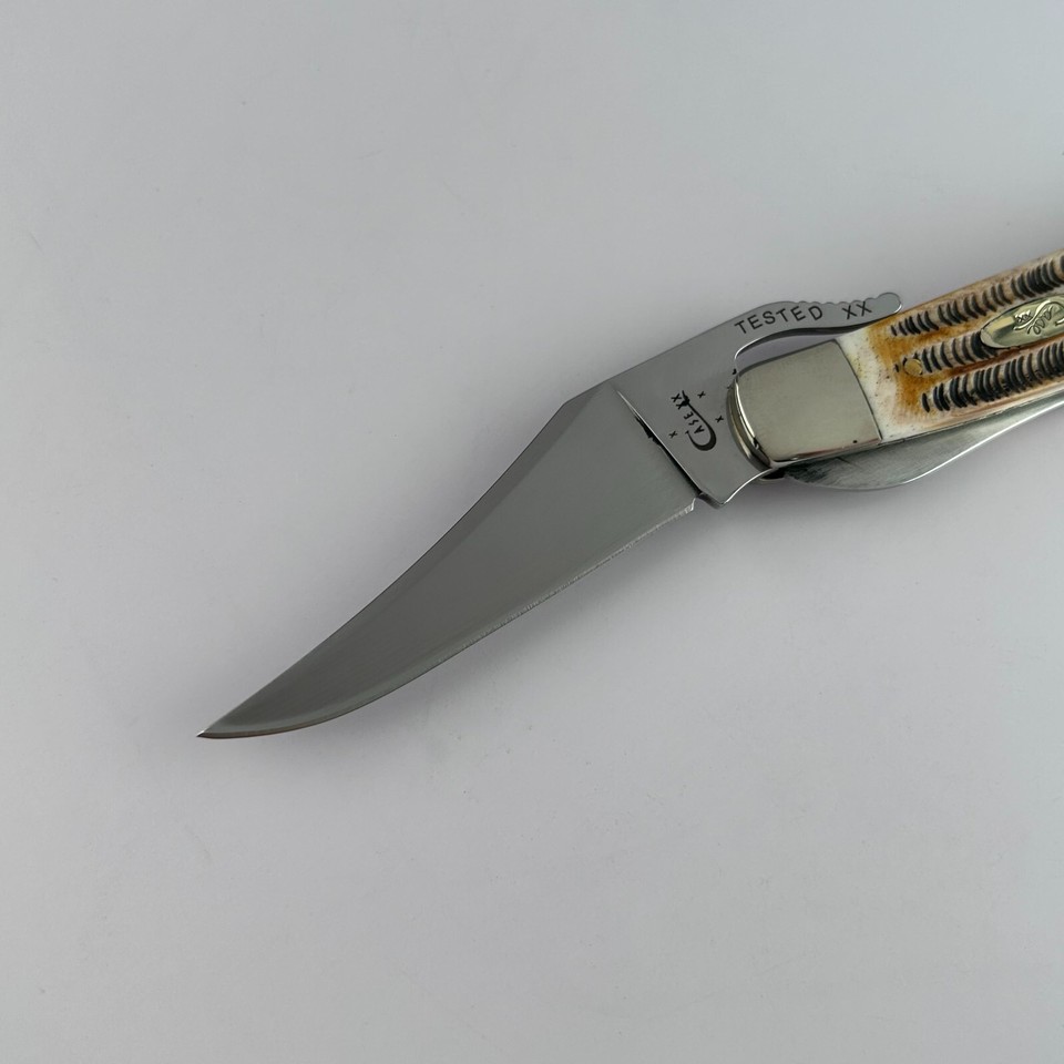Case xx Russlock 6.5 Bone stag Handle Pocket Knife Honey and amber ...