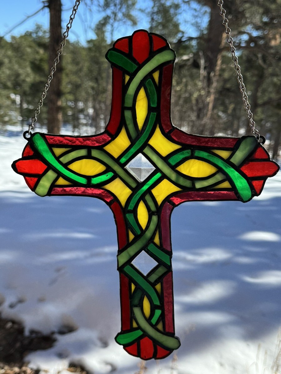 Stained Glass Cross Pattern