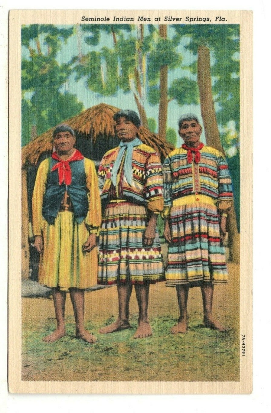 Seminole Native Americans Clothing In Florida