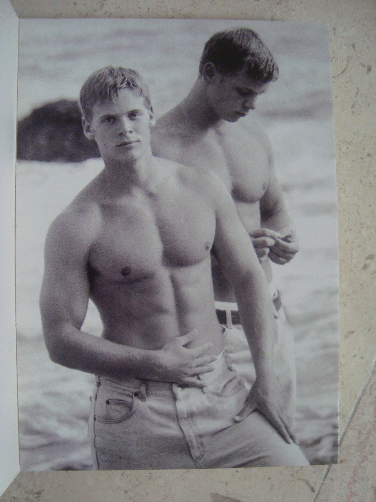 TWINS oop STEVEN UNDERHILL *rare*POSTCARD BOOK gay interest male NEW ...