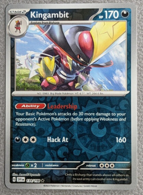 Kingambit Reverse Holo NM SV1 134/198 Scarlet & Violet Pokemon Card | eBay