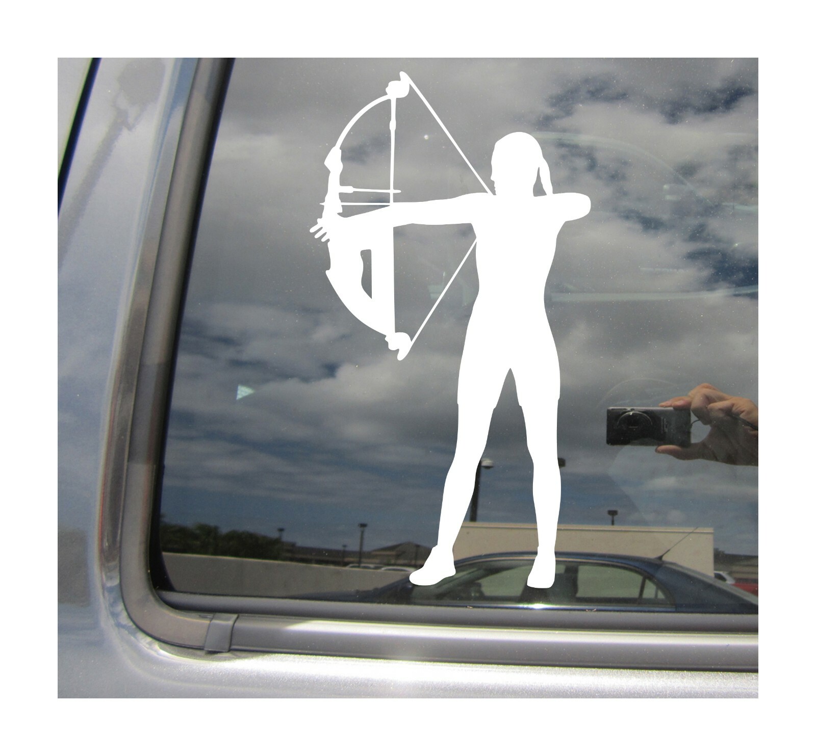 Female Bow Hunter Archer Archery - Car Bumper Window Vinyl Decal ...