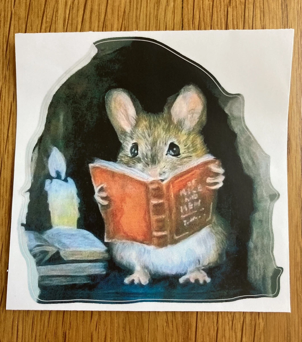 Mouse Reading A Book