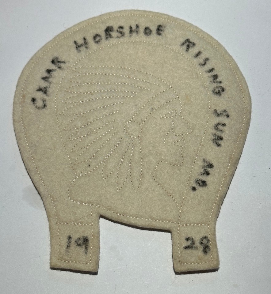 Camp Horseshoe Felt on felt Boy Scout XJ0 | eBay