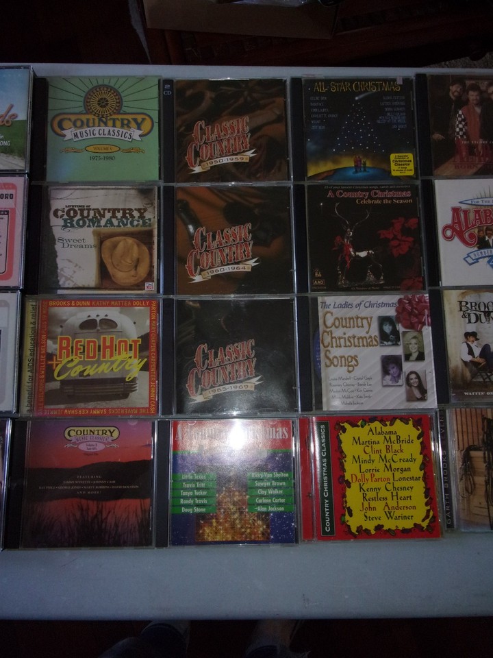 Lot of 59 Country Music CDs on 71 Discs -Conway- Garth -Alan- Country ...