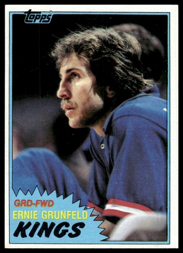 1981-82 Topps #MW94 Ernie Grunfeld RC Kansas City Kings | eBay