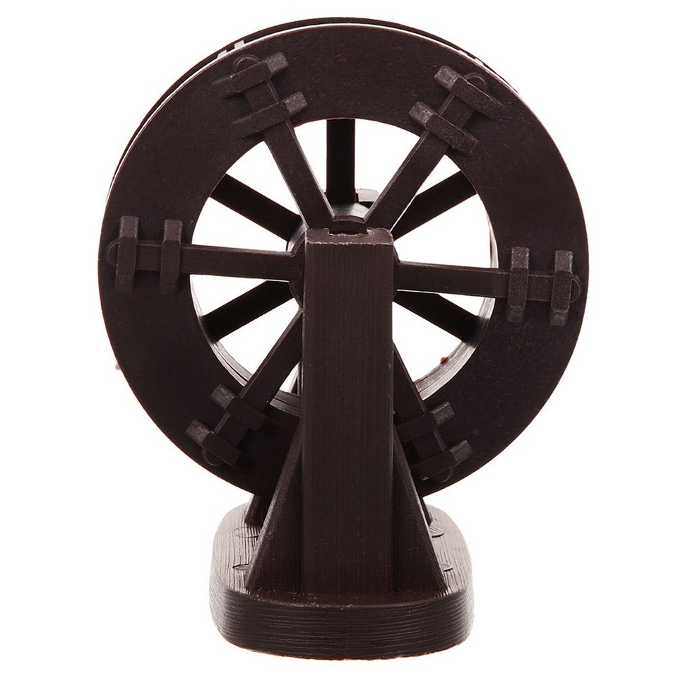 Aquarium Landscape Decor Miniature Water Wheel Fish Tank Decoration ...