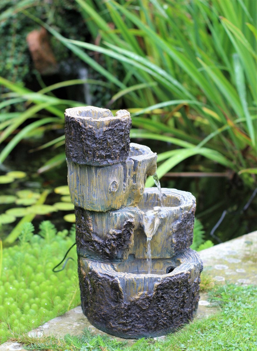 Log Water Fountains Outdoor Modern Outdoor Fountains For Stylish