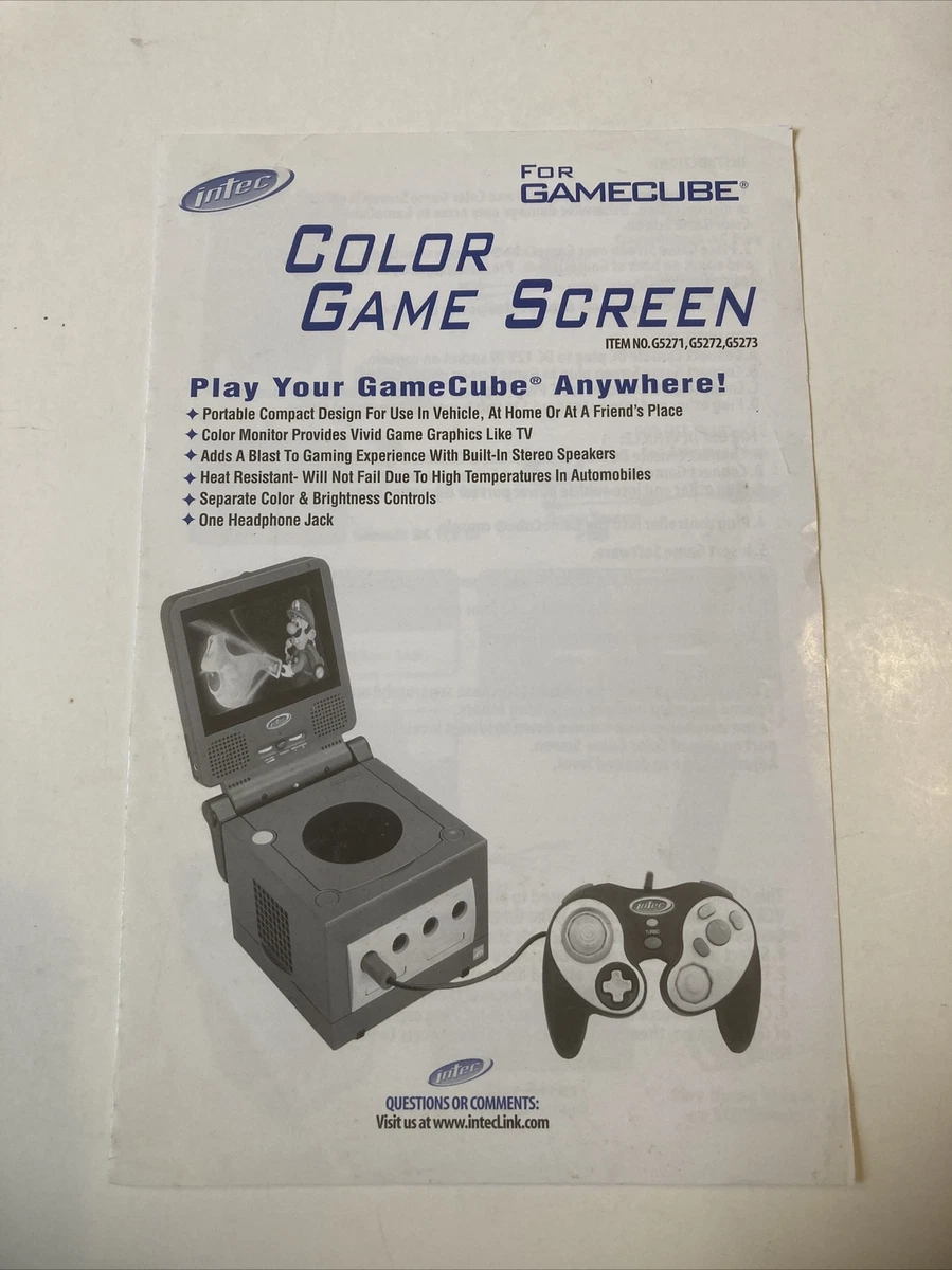 Color Game Screen Gamecube