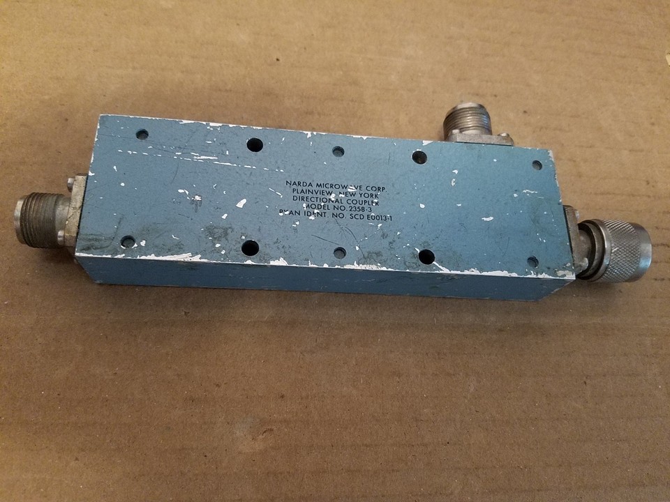 Narda Microwave Microline 2358-3 3dB Directional Coupler Type-N RF 5.4 ...